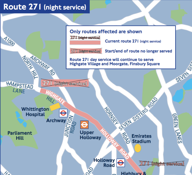 TfL consultation – 271 night buses | For Highgate
